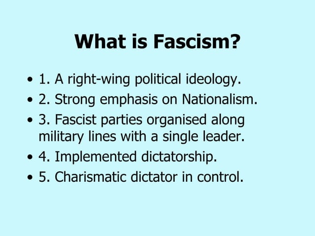 Rise of fascism | PPT