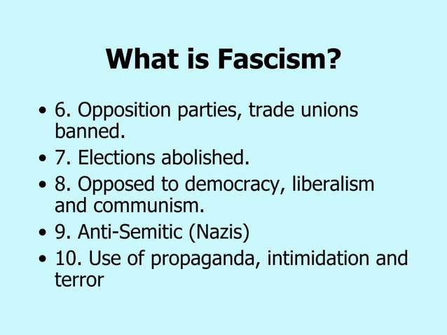 Rise of fascism | PPT
