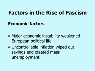 Rise of fascism | PPT