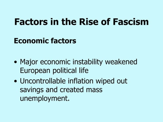Rise of fascism | PPT