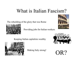 RISE OF FASCISM IN ITALY.pptxzsdedseesfese | PPT