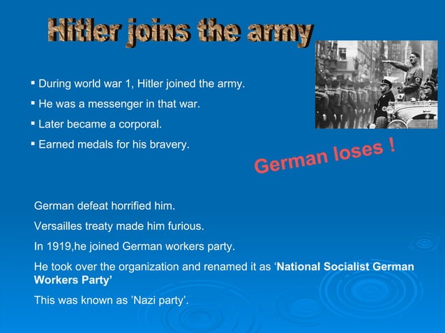 Rise of hitler | PPT | Death, Injury, or Military Conflict | Sensitive ...
