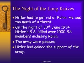 Rise of hitler - ARISE ROBY | PPT