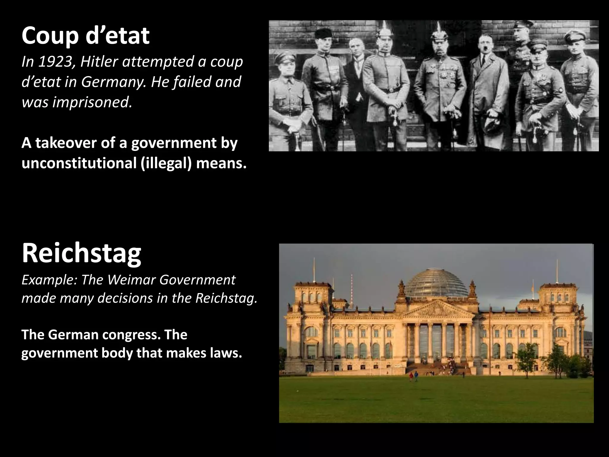 Rise of hitler vocabulary | PPT