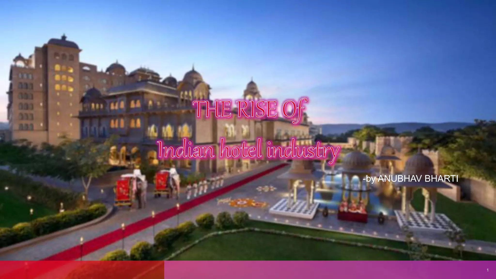 Rise of Indian Hotel industry 2021 | PPTX