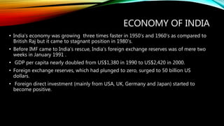 Rise of india after 1990 | PPTX