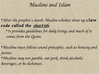 Rise of islam 5 pillars | PPT