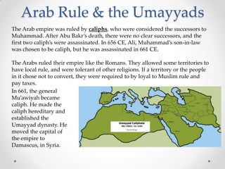Rise of islam & arab empires | PPTX