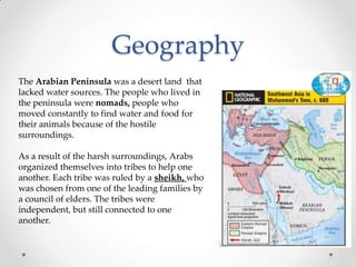 Rise of islam & arab empires | PPTX