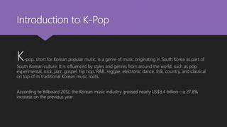 Rise of k pop | PPTX