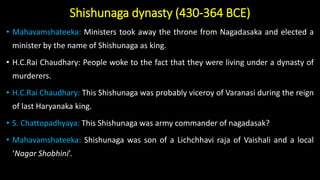 Risse of Magadh: Haryank, Shishunaga and Nanda dynasty | PDF