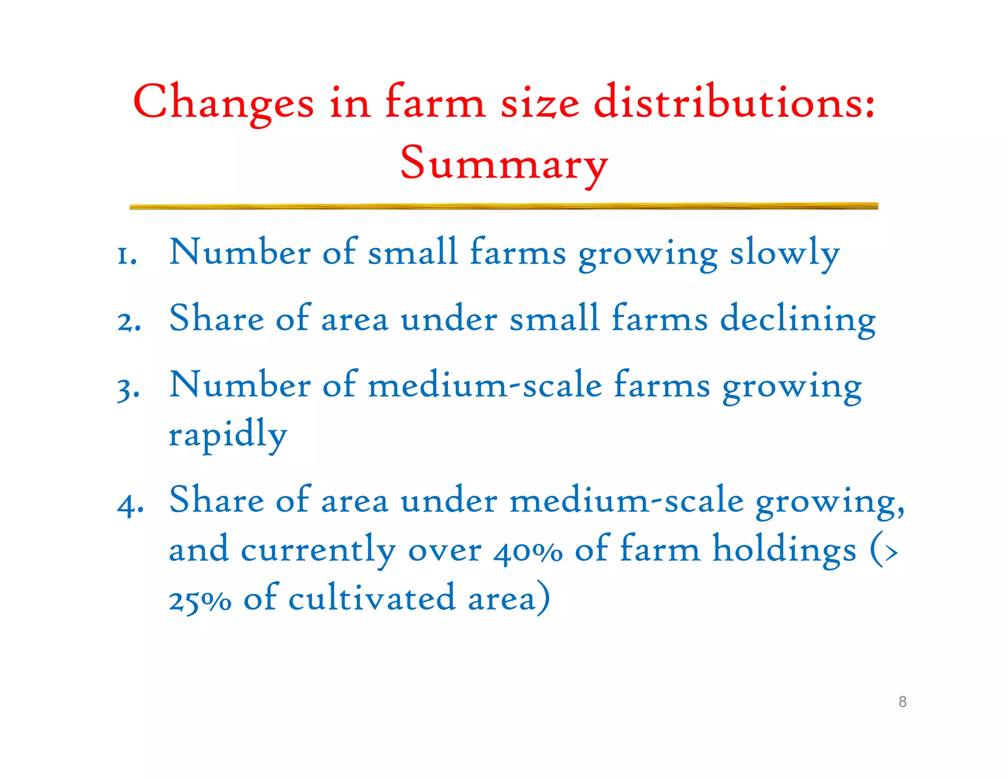 The rise of medium-scale farms in Africa: Causes and consequences of ...