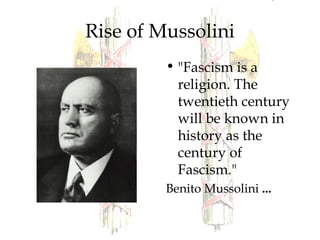 Rise of mussolini | PPT