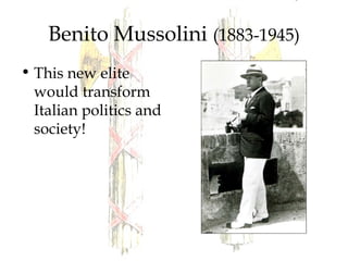 Rise of mussolini | PPT
