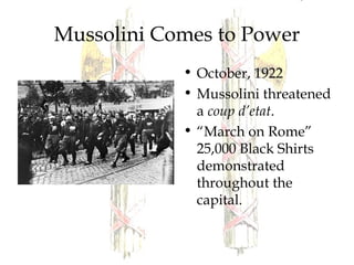 Rise of mussolini | PPT