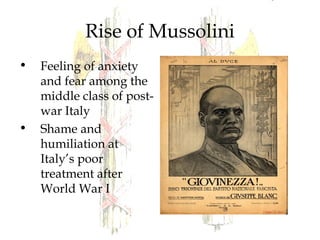 Rise of mussolini | PPT