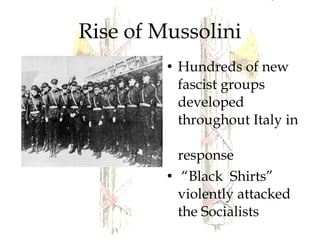 Rise of mussolini | PPT