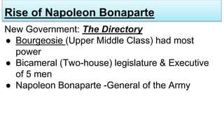 Rise of napoleon | PPTX | Politics