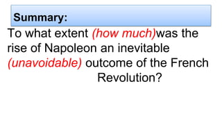 Rise of napoleon | PPTX | Politics