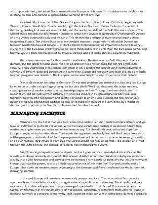 CBSE Class X Rise of nationalism in europe | DOC