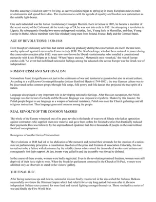 CBSE Class X Rise of nationalism in europe | DOC