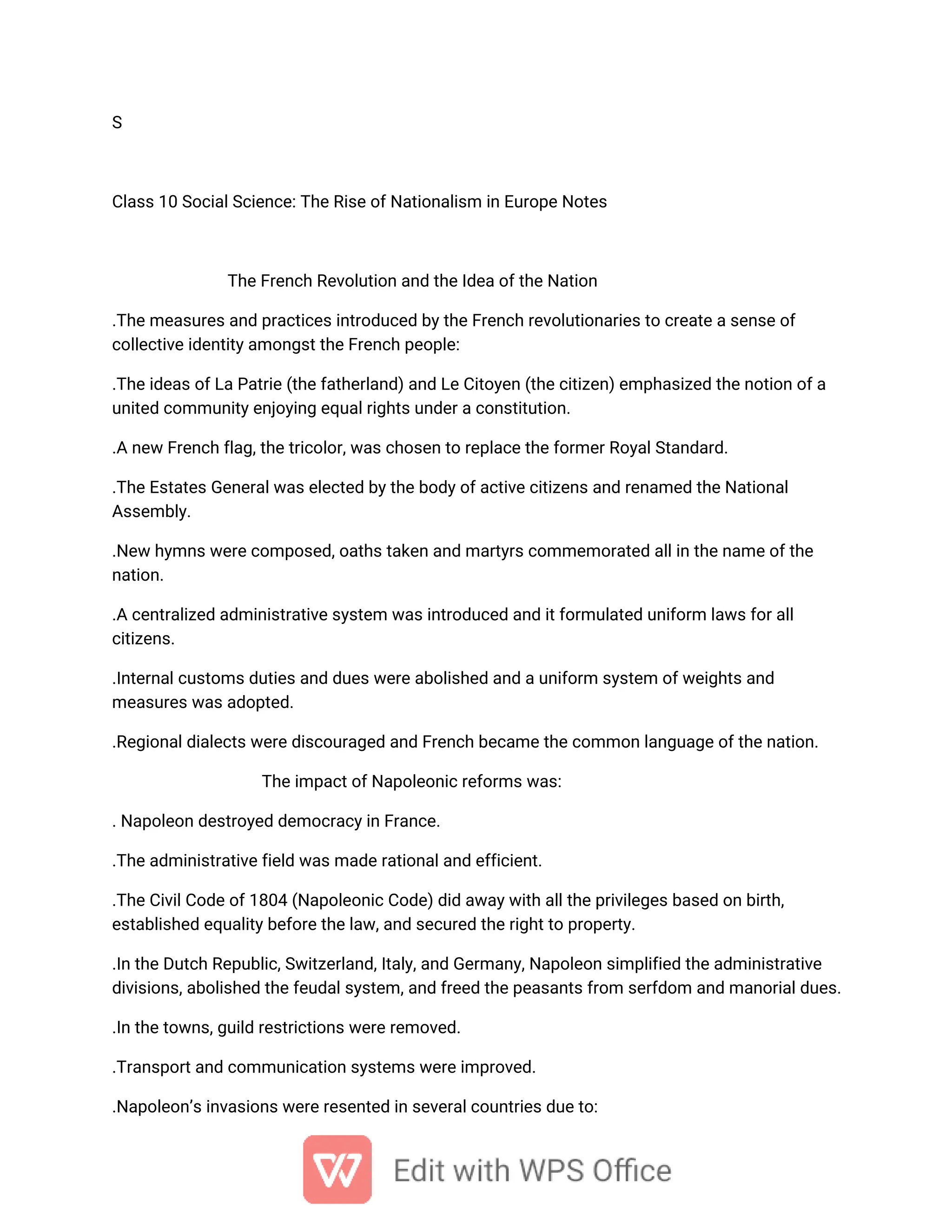 rise of nationalism in Europe Full Researched Pdf | PDF