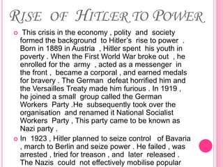 Rise of nazism | PPT