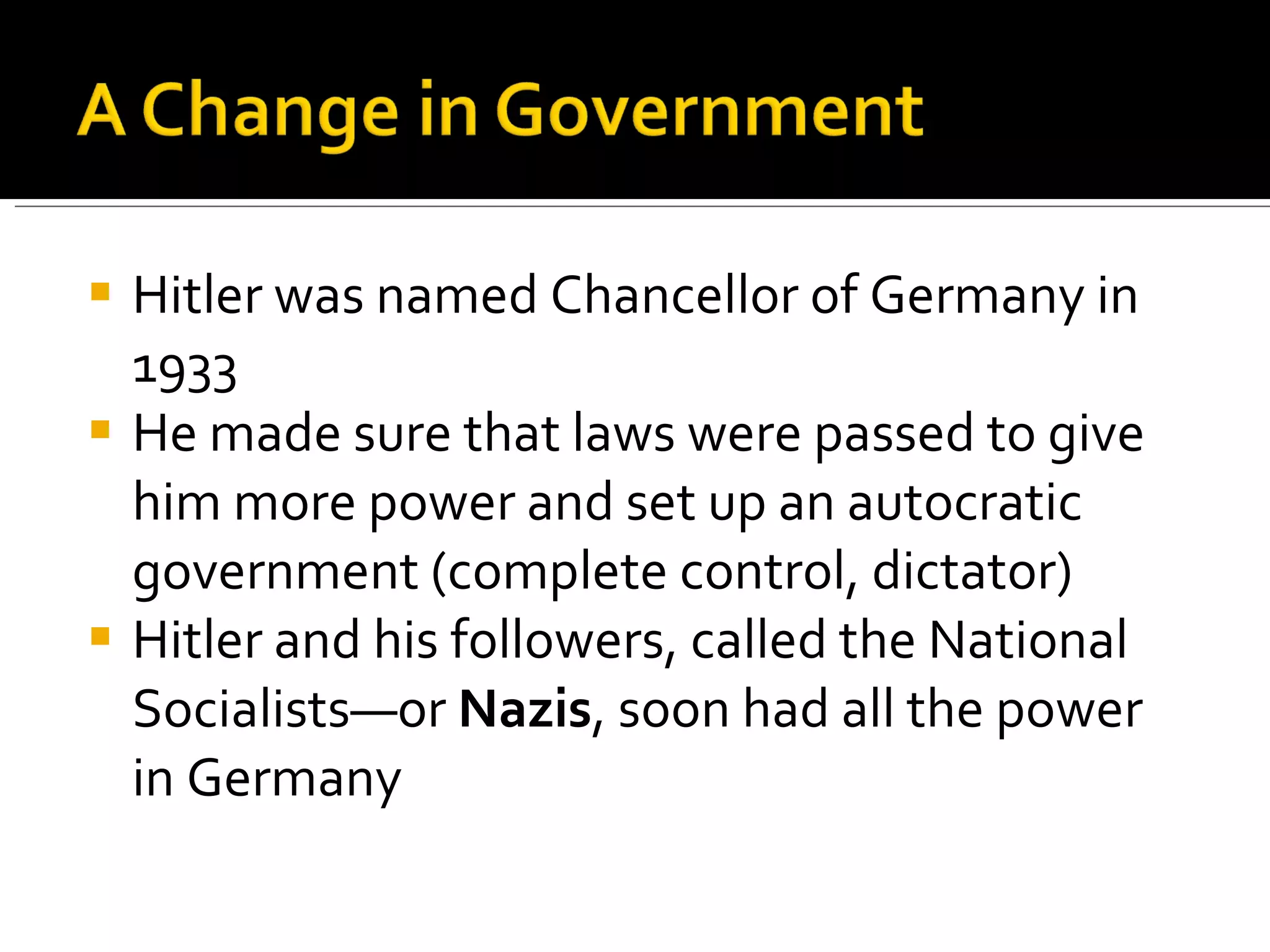 Rise of Nazism and WWII Powerpoint | PPT