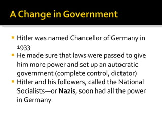 Rise of Nazism and WWII Powerpoint | PPT