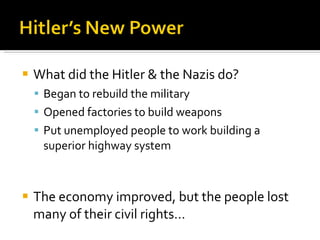 Rise of Nazism and WWII Powerpoint | PPT