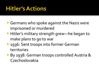 Rise of Nazism and WWII Powerpoint | PPT