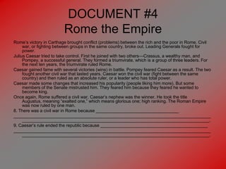 Rise of rome (geo,contributions) | PPTX | Death, Injury, or Military ...