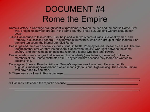 Rise of rome (geo,contributions) | PPT