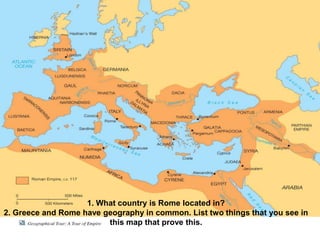 Rise of rome (geo,contributions) | PPT