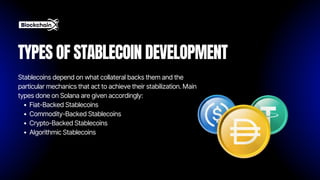 Rise of Stablecoin Development in Solana and its Types | PPT