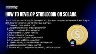 Rise of Stablecoin Development in Solana and its Types | PPT