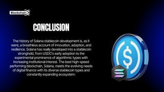 Rise of Stablecoin Development in Solana and its Types | PPT