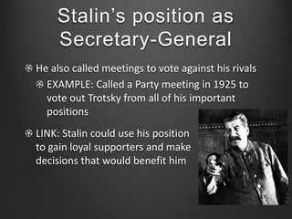 Riseof stalin factors - site | PPT