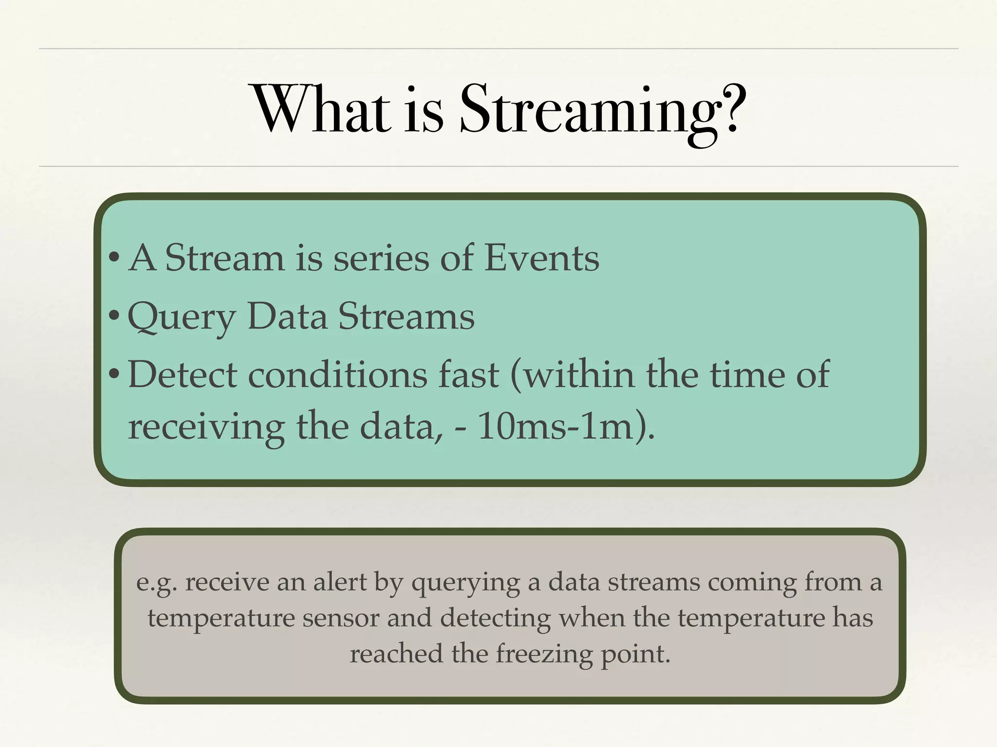 The Rise of Streaming SQL and Evolution of Streaming Applications | PPT
