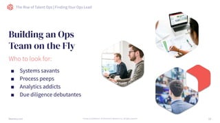 Rise of Talent Operations—The Fundamentals | PPT