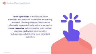Rise of Talent Operations—The Fundamentals | PPT