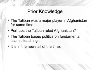 Rise of taliban | PPT