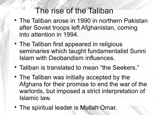 Rise of taliban | PPT