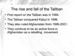 Rise of taliban | PPT