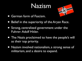 Rise of the dictators | KEY | Political Issues & policy | Politics