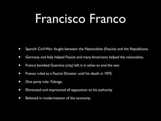 Rise of the dictators | KEY | Political Issues & policy | Politics