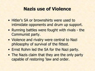 Rise of the nazis | PPT