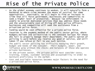 Rise of the Private Police | PPTX