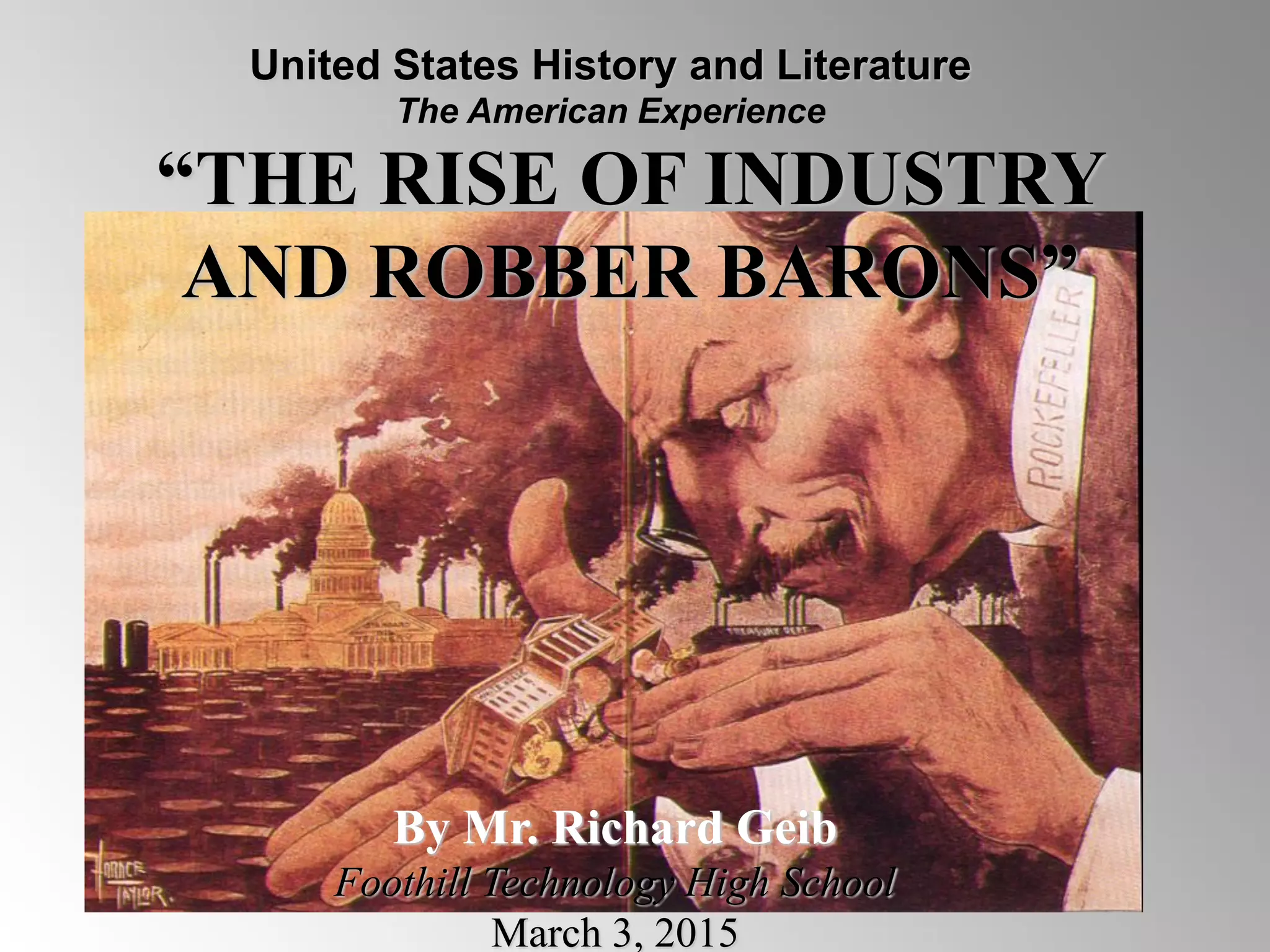 Rise of the Robber Barons | PDF