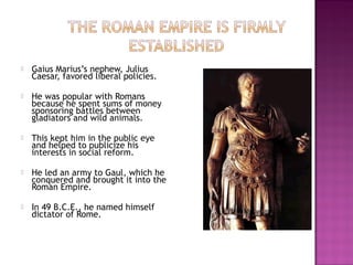 Rise of the roman empire | PPT